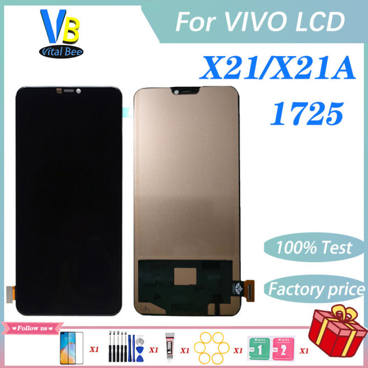 LCD For VIVO X21 / X21A LCD Display Touch Screen Digitizer Assembly 1725 Replacement No Dead ...