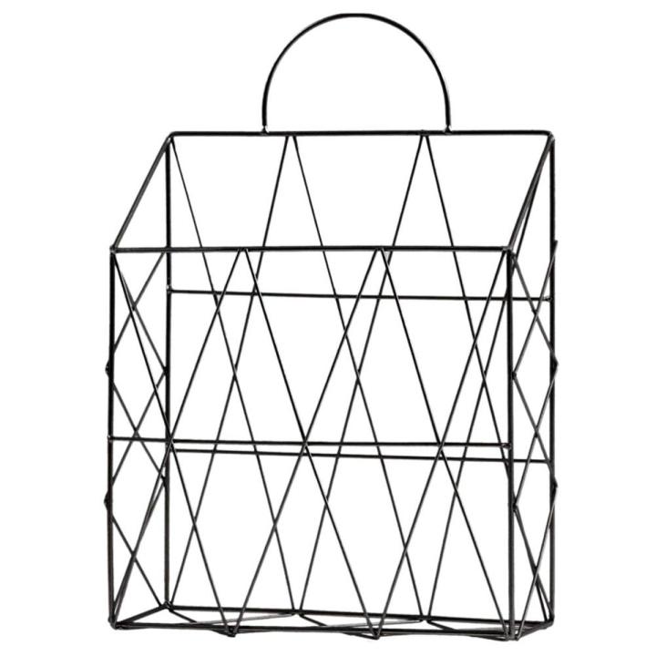 Magazine Holder Hanging Wall Mounted Newspaper Periodical Book Document ...