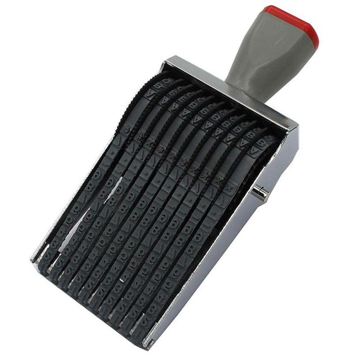 Multipurpose 10 Digit Alphabet Rolling Rubber Stamp English Letter ...