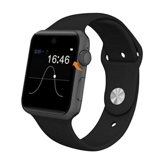 A10 Single SIM Smart Mobile Watch - Black | Daraz.com.bd