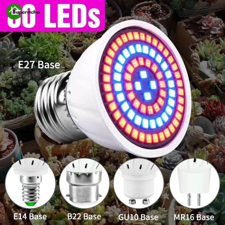 E27/E14 Led Hydroponic Growth Light Led Grow Bulb Full Spectrum Lamp ...