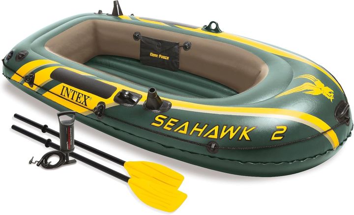 Intex Seahawk 2, 2-Person Inflatable Boat Set with French Oars and High ...