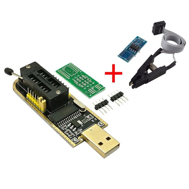 CH341A 24 25 Series EEPROM Flash BIOS USB Programmer Module + SOIC8 ...