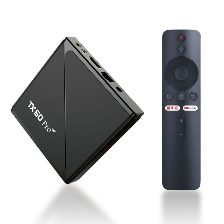 TX60 Pro 5G 14K ULTRA HD Android Smart TV Box Voice Remote, Bluetooth ...