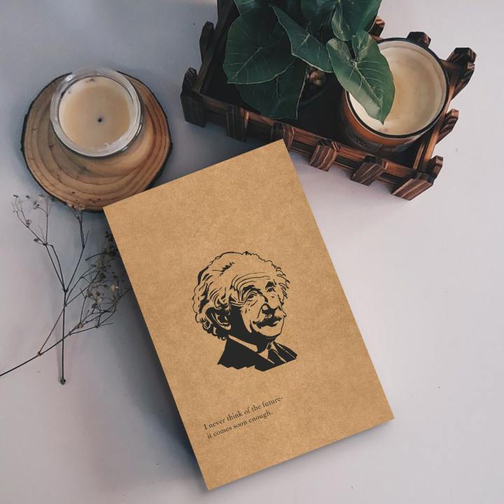 Vintage Einstein A5 Size Notebook Sketchbook Student Stationery By ...