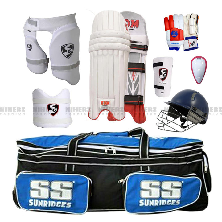 8 in 1 Premium Cricket Kit Full Set For Players Cricket Complete ...