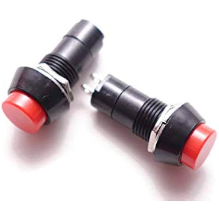 Click Switches Self Lock On/Off 2 Pin Push Button Horn Switch Locking ...