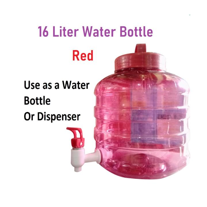 Water Dispenser Tap and Cap Bottle 16 Liter Red color | Daraz.com.bd