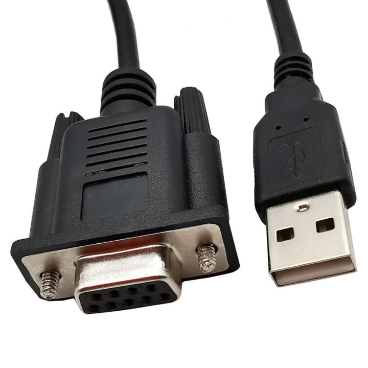USB to RS232 Adapter USB2.0 A Male to RS232 Female DB9 Serial Cable Adapter Converter Data ...