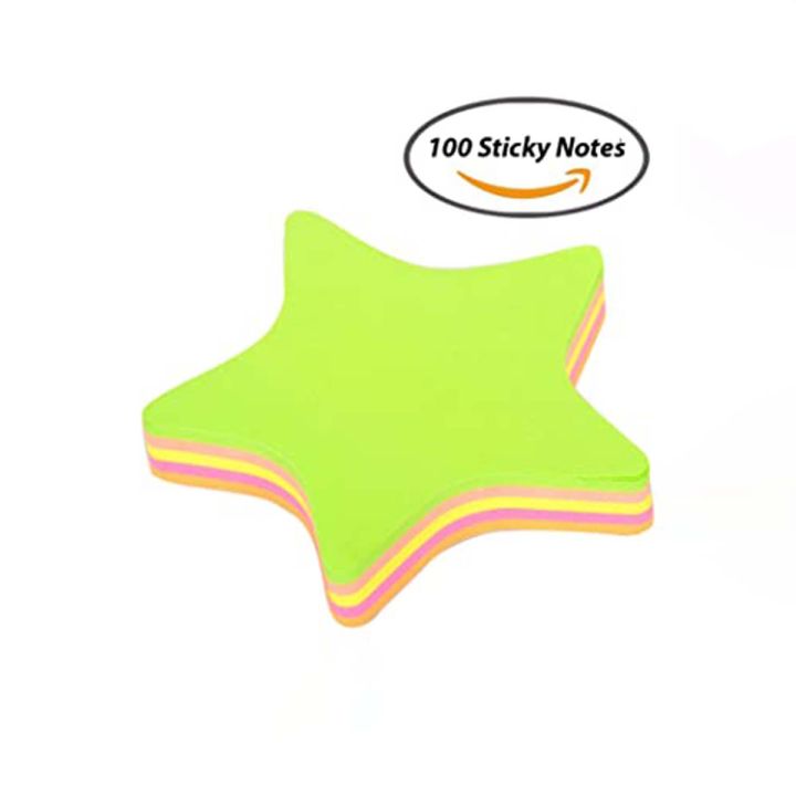 Multi color sticky note -Star- (3x3 inch) - 100 sheet | Daraz.com.bd