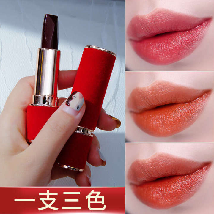 New Lizzie Red Velvet Three color Lipstick One 3 color lipstick for ...