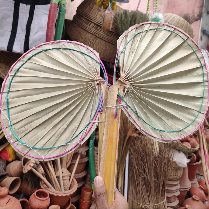 Hand Made Pam Fan (Tal Patar Pakha) for summer | Daraz.com.bd