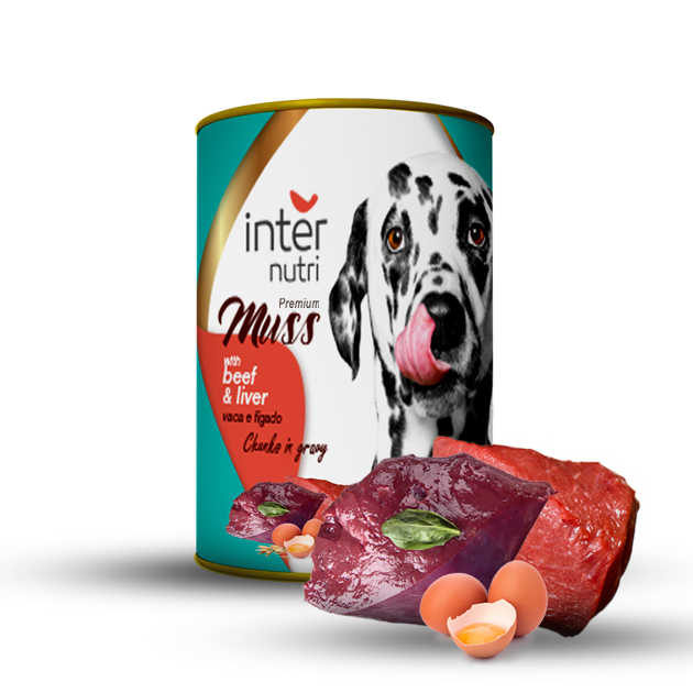 Inter Nutri Adult Dog Food Beef & Liver Can 415gm | Daraz.com.bd