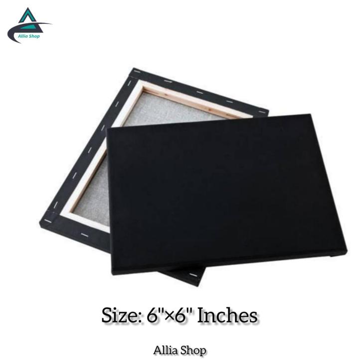 Canvas For Drawing & Painting Size 6x6 Inches (White & Black) | Daraz ...