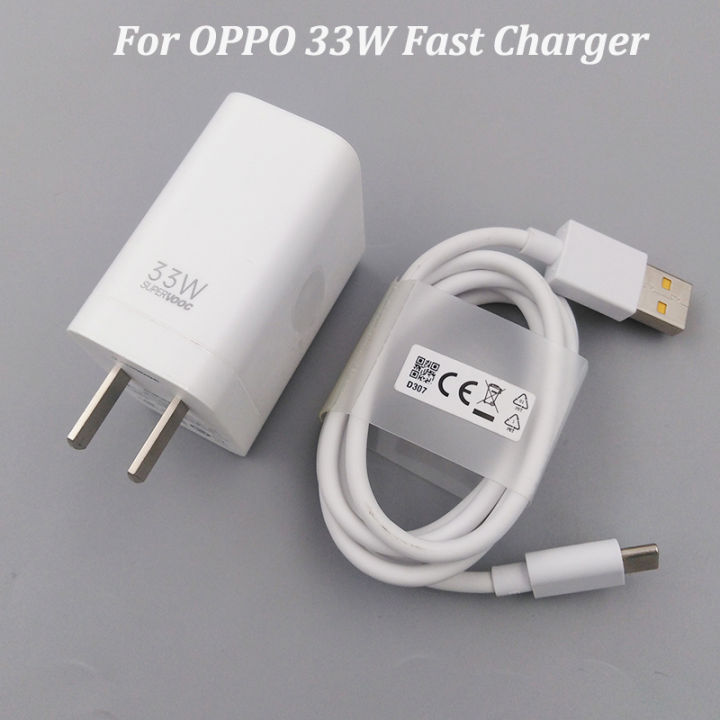 OPPO 33W Super Charging Wall Charger with USB Type-C Cable For OPPO F21 ...