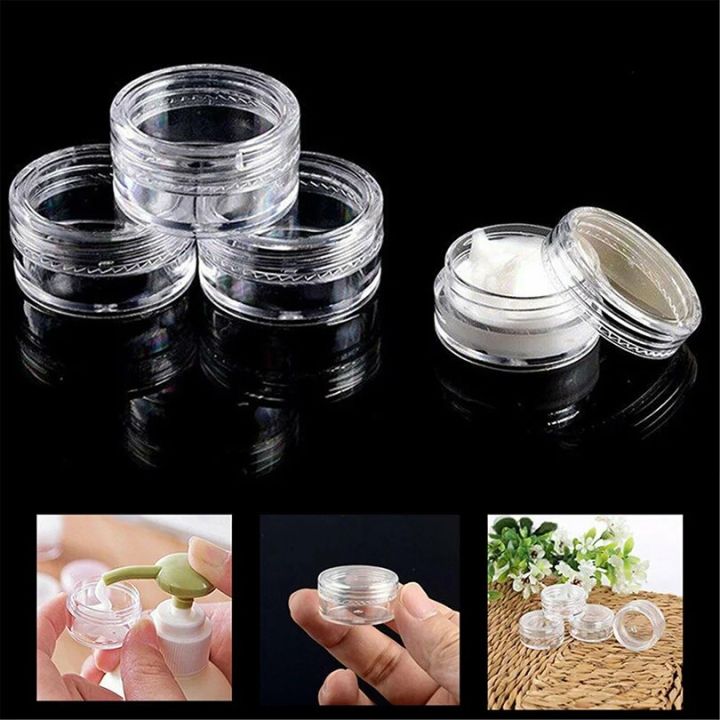 【Wireless】 10-100pcs 3g Empty Plastic Cosmetic Makeup Jar Pots ...