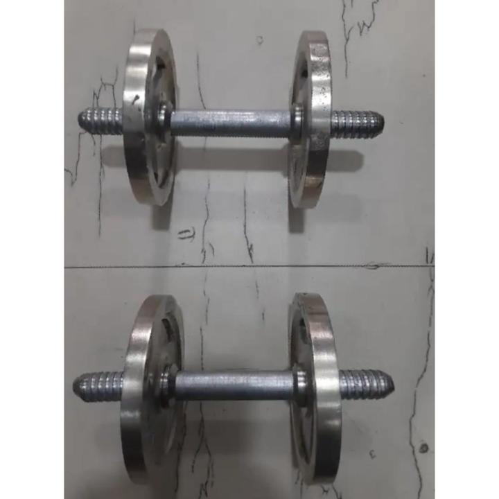 4 PIS 1.25 KG STILE IRON PLATS[ TOTAL 5 KG ] AND 2 PIS 11'' inch STICK ...