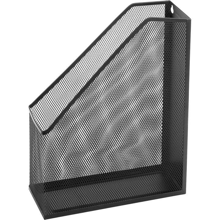 Wire Mesh Wall Mounted or Freestanding Document Rack, Magazine and File ...