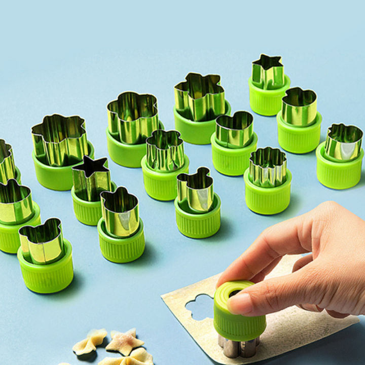 Vegetable Fruit Cutter Stainless Steel Flowers Cartoon Shape Mold Cake ...