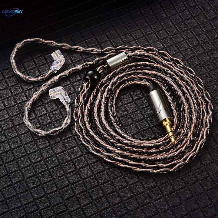 Earphone Copper 2 Pin Connector Braided Cable Upgrade Cable for T1 ...