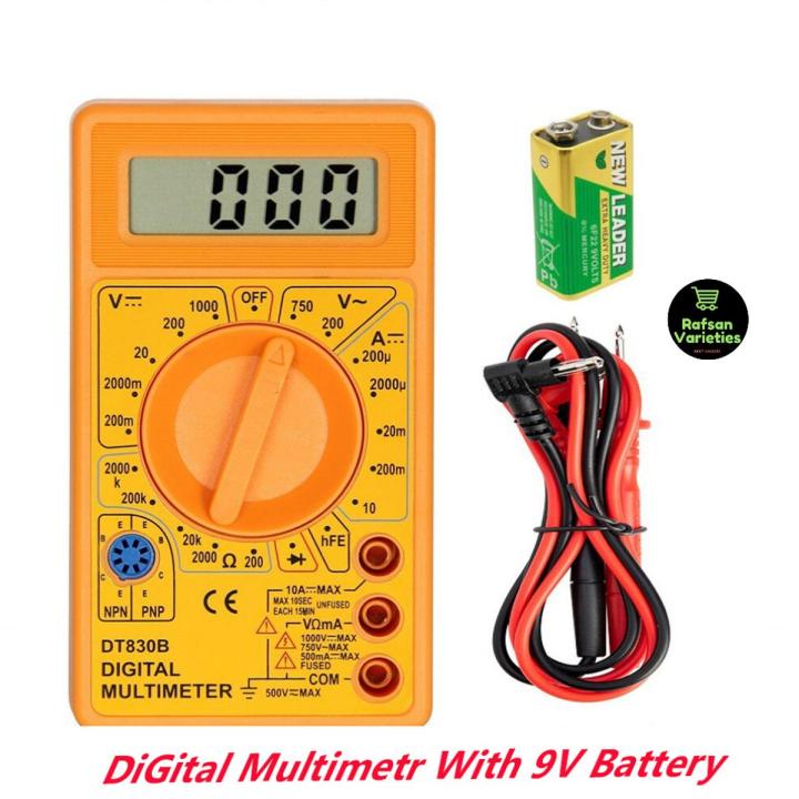 Digital Multimeter, Handheld Digital Multimeter LCD Backlight Portable ...