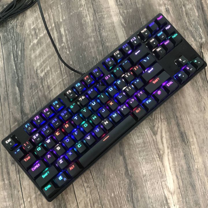 Sensonny-9 second-hand mechanical keyboard, 104 keys, 87 keys, black ...