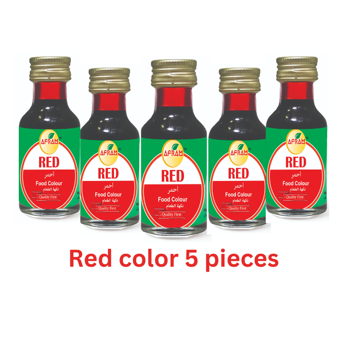 Red Food Color -28ml Afram Red Color (Organic) 5 pieces | Daraz.com.bd