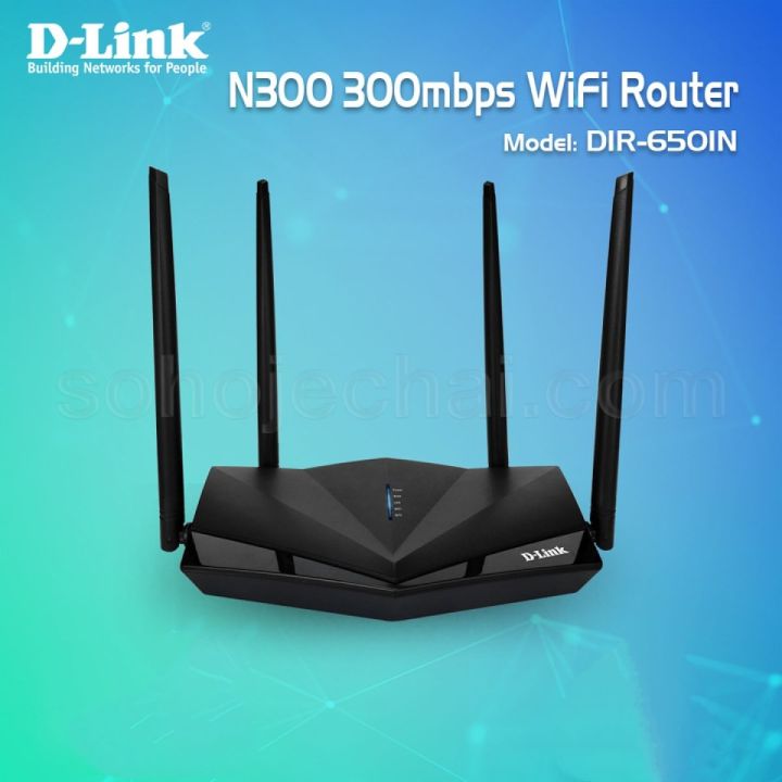 Black 1 D-Link Dir 650IN Wireless N300 Router | Daraz.com.bd