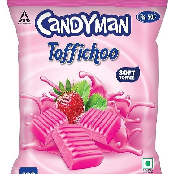 Candyman Toffichoo, Strawberry - 100 Soft Toffees for In-home Serves ...