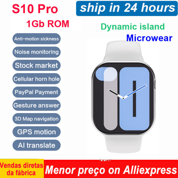 Microwear S10 Pro Smart Watch X Series 10 1GB ROM Gesture Answer ...