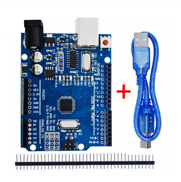 Arduino Uno R3 Atmega328p Chip Ch340g Development Board With Data Cable
