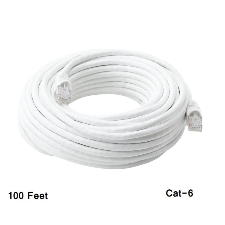 100 Feet dbl Cat6 Ethernet Cable Internet Network Cable 30 Meter ...