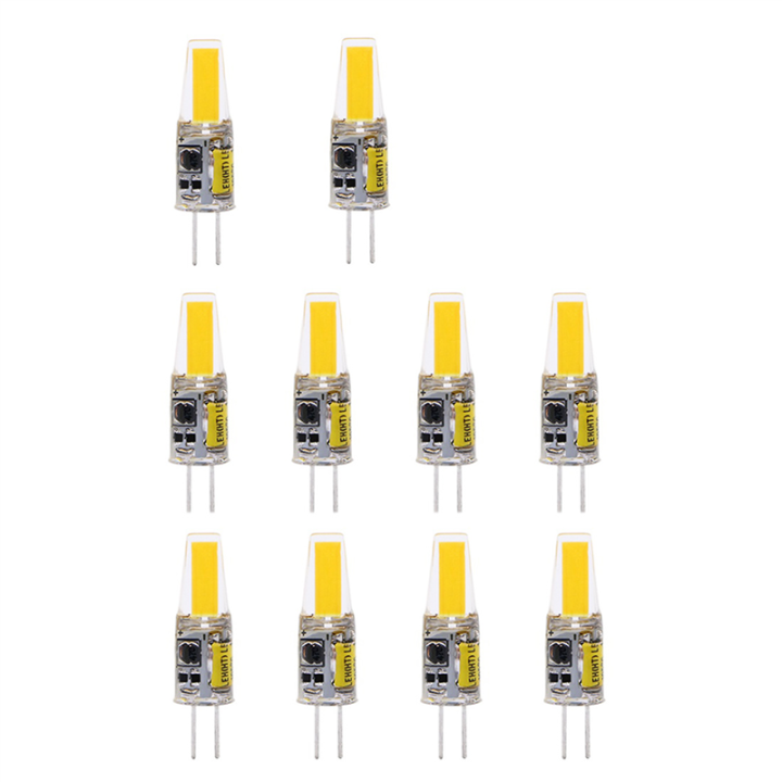 10PCS Mini G4 LED COB Lamp 3W Bulb Candle Lights Replace 30W 40W ...