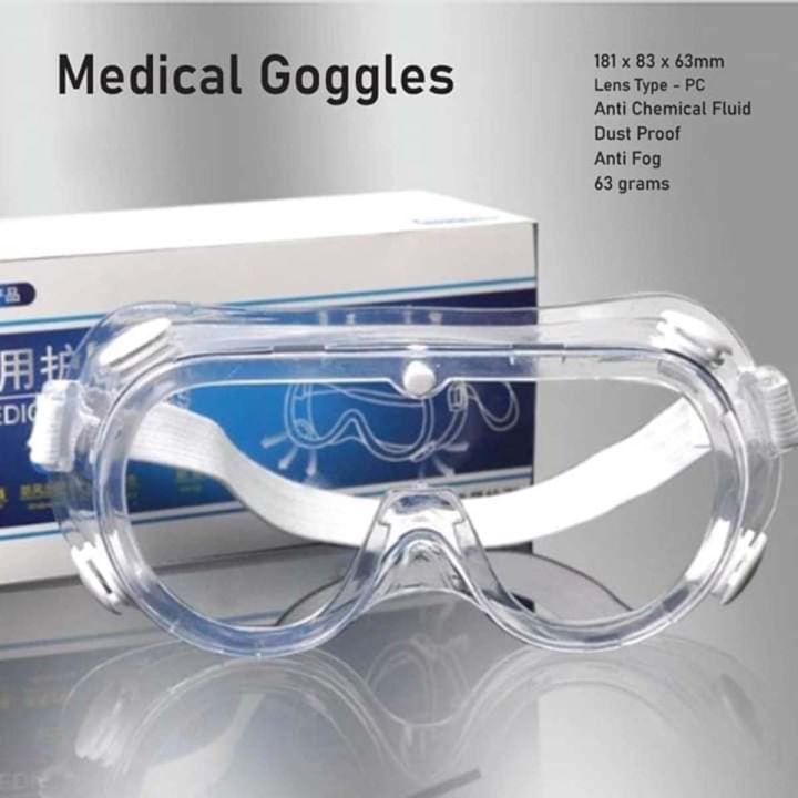 Protective Safety Smart Goggles with Wide Vision & Adjustable Strap ...