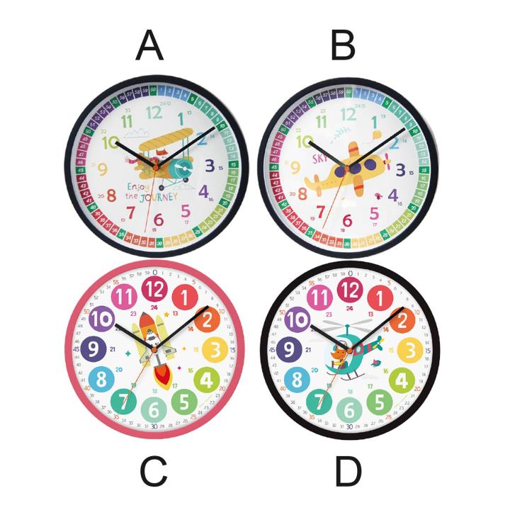 Educational Wall Clock Silent Movement Time Teaching Clock for Teacher ...