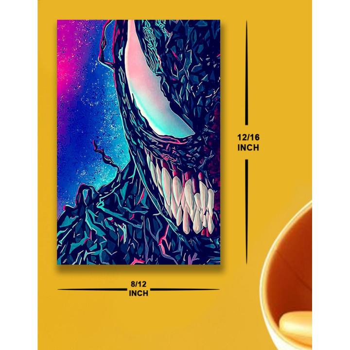 Marvel Hero Venom Home Decoration Poster With PVC Board | Wallmet Photo ...