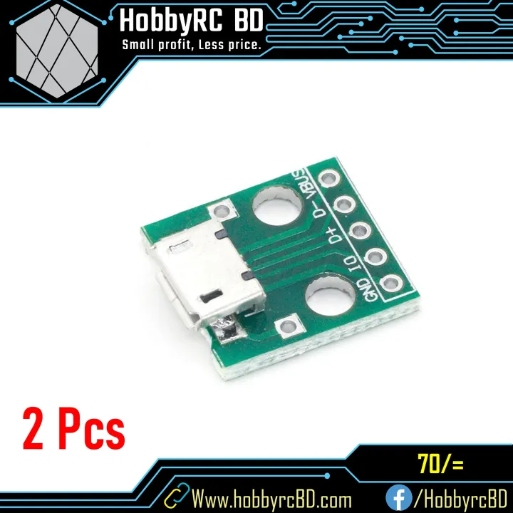 MICRO USB BreakOut Board for DIY Works | Daraz.com.bd