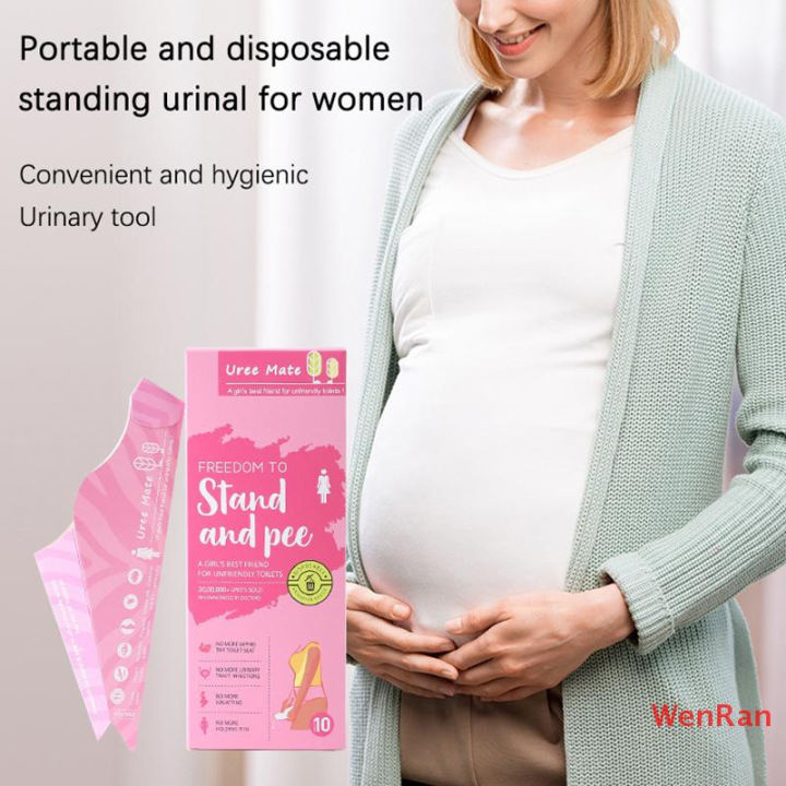 Disposable Female Urinal Funnel Portable Standing Pee Paper Cup Purple ...