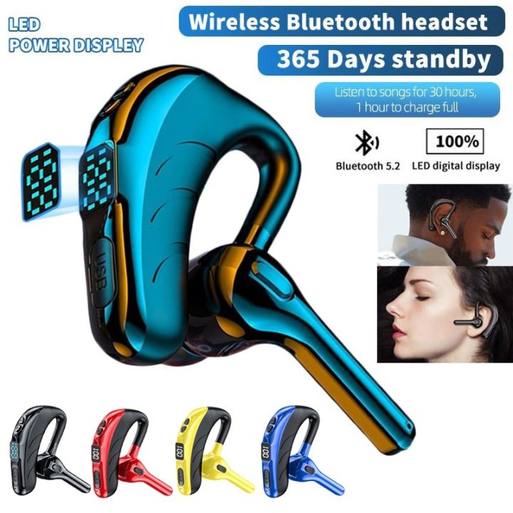 【Funny Bunny Toy Store】Single Ear Bluetooth Headset Ear Earphone Sport ...