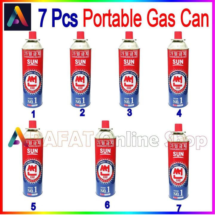 7 pcs Sun Butane Gas Can for portable burner/ Fogger Machine/ Portable ...