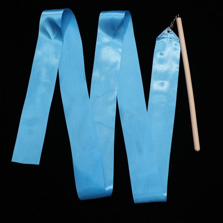 2Pcs 2m Colorful Rhythmic Gymnastics Ribbons Dance Gymnastics Ribbons ...