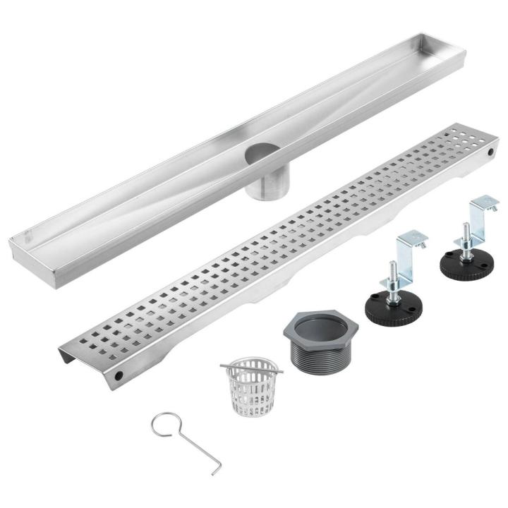 VEVOR Linear Shower Drain Floor Trench Drain 30L/Min Stainless Steel ...