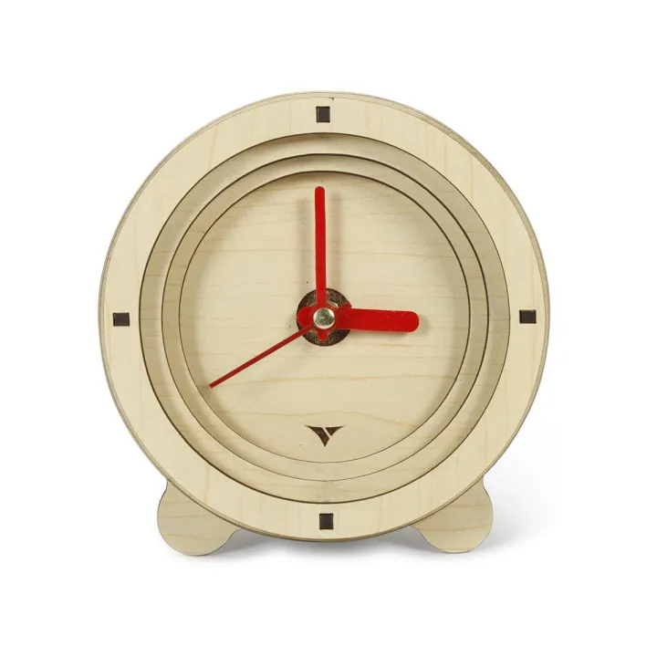 Valiant Art & Craft - Brown Laminated Wood Bord Table Clock | Daraz.com.bd