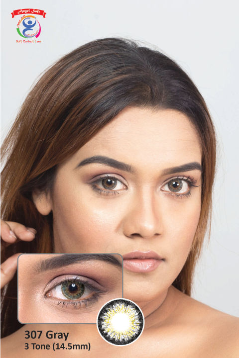 Angel Soft 307 Gray Contact Lens Angel Soft Color Contact Lenses & Kit ...