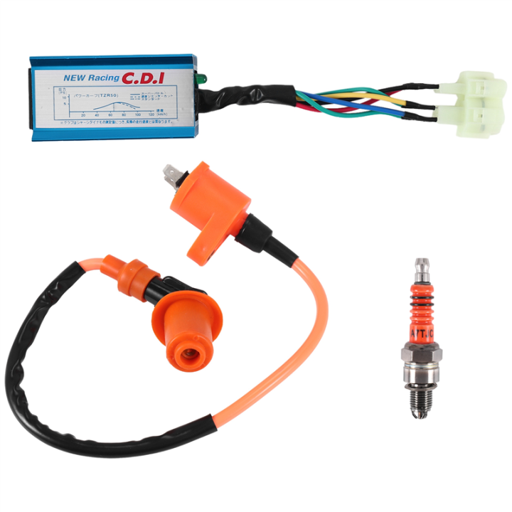 Racing Ignition Coil+Spark Plug+CDI Box | Daraz.com.bd