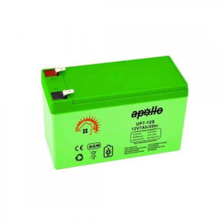 Apollo 12v 7ah agm ব্যাটারি - 12 volt battery | Daraz.com.bd