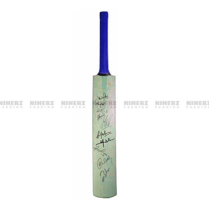 Signature And Autobiography Cricket Bat Authentic Signatures of Indian ...