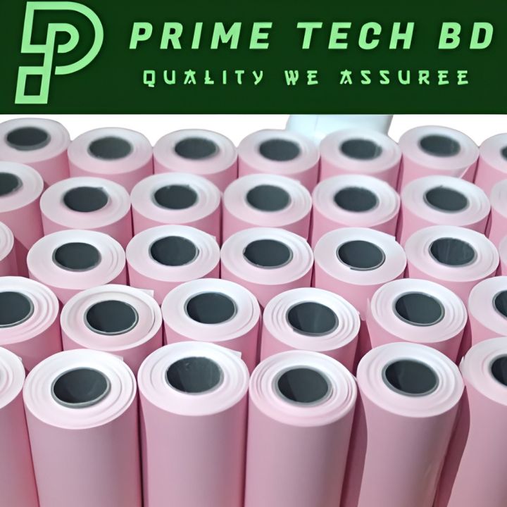 5 PCS 57mm x 30mm Wireless Mini Pink Color Sticker Printer for Students ...