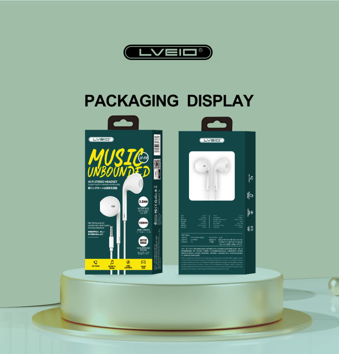 LVEIO LV-E16 3.5mm Wired In-Ear Earphone By Mocho-04501 | Daraz.com.bd