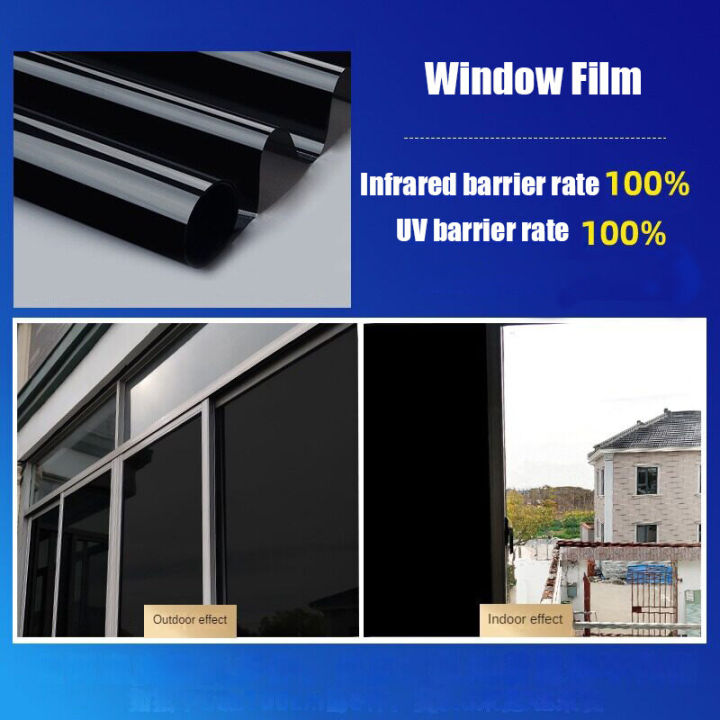 100% Blackout Window Film Privacy Window Film Total Blackout Cover 100% ...